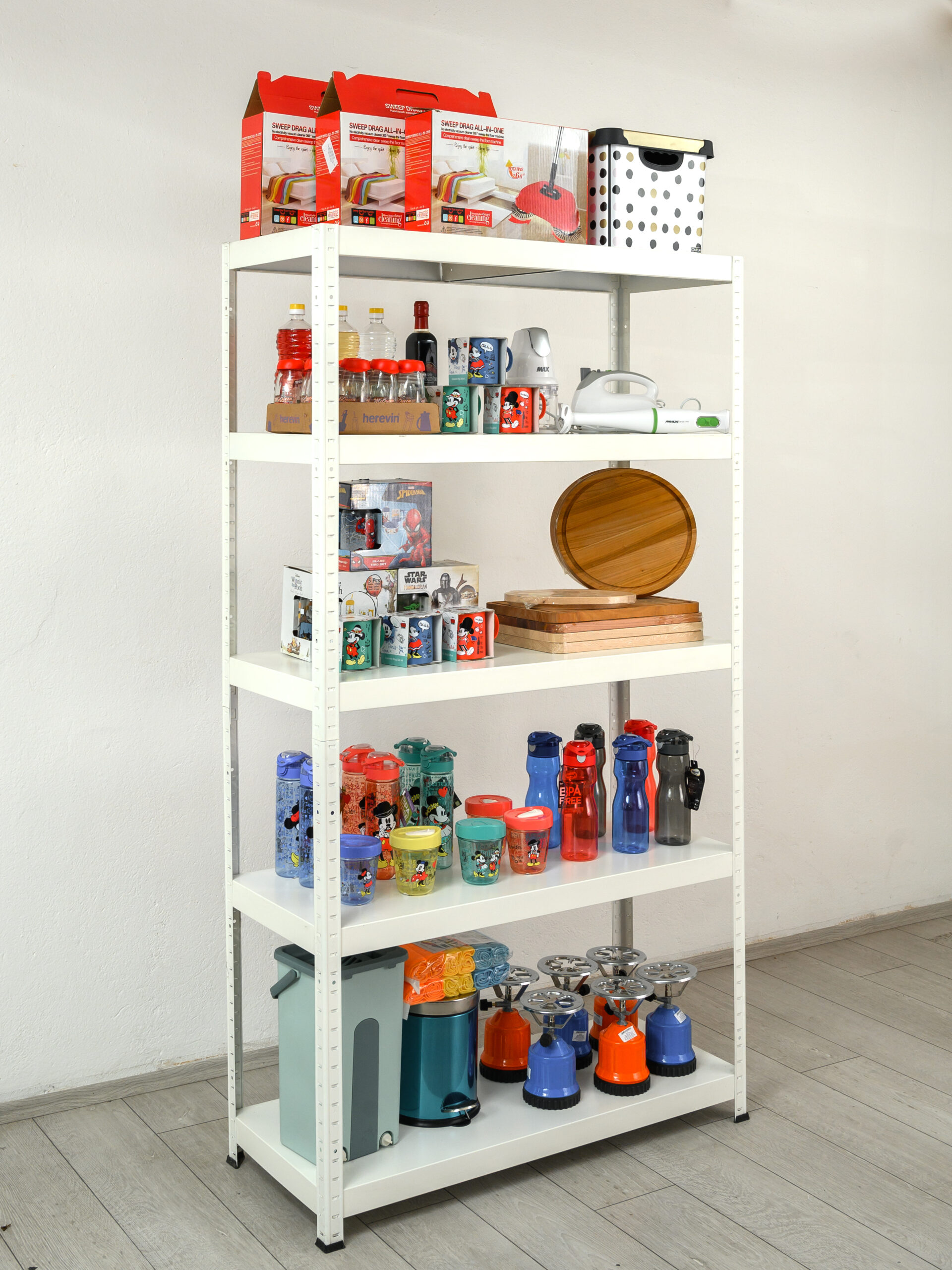 Metalna polica 180x100x40cm 5x130 kg - Metalne police